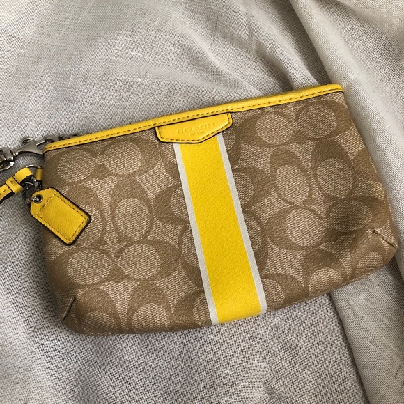 Coach | Bags | Coach Yellow Walletpurse | Poshmark